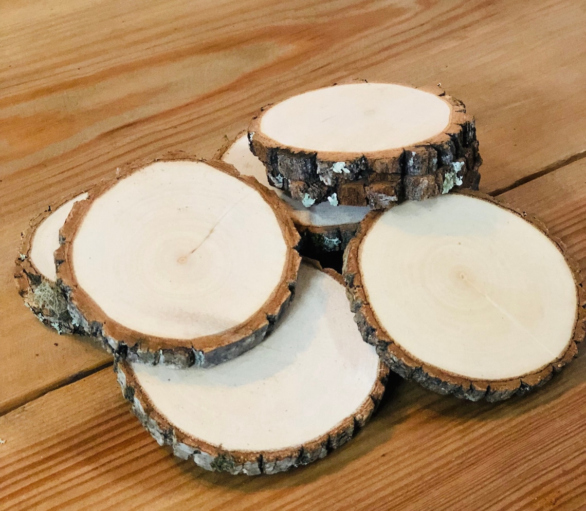 50 2-3 Wood Slices Tree Slice Rustic Wedding Decor - Etsy