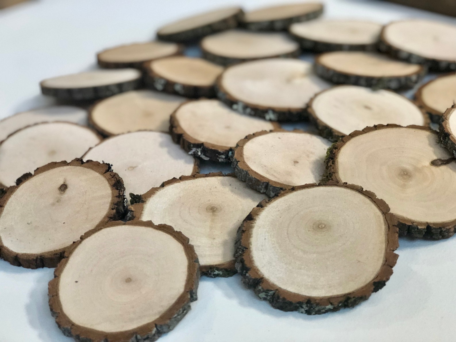 25 3-4 Wood Slices Tree Slice Rustic Wedding Decor - Etsy
