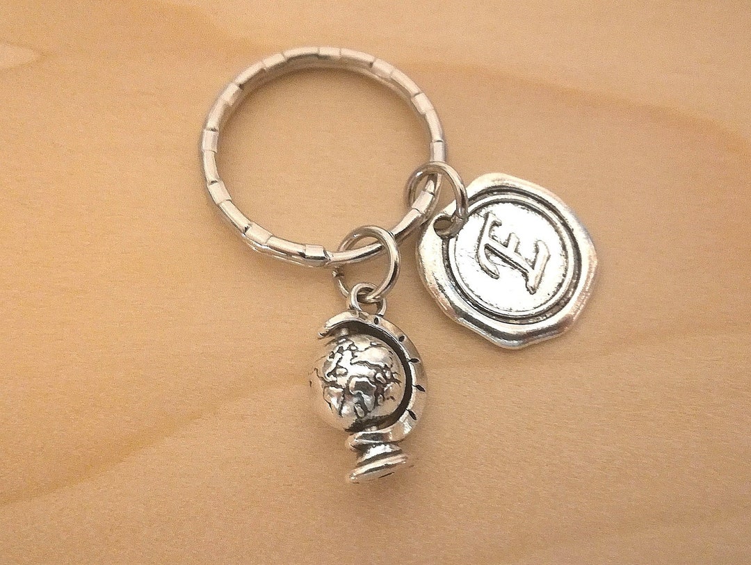 High Quality 3D World Globe Keychain Globe Key Chain Travel Keychain ...