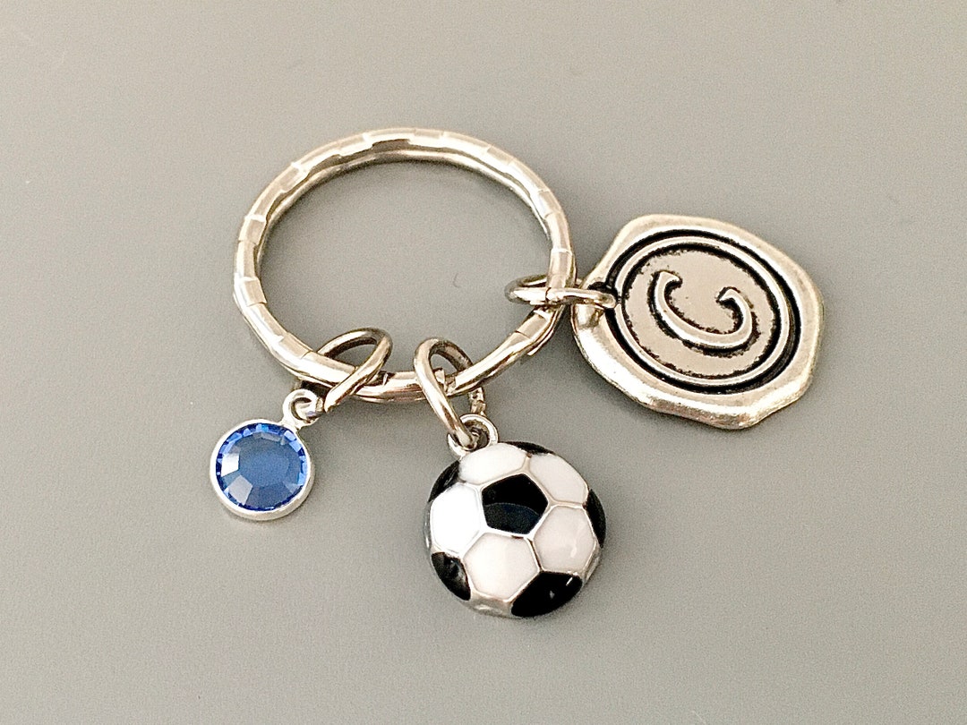 Smaller Soccer Ball Keychain Soccer Gifts Soccer Key Chain Soccer Coach ...