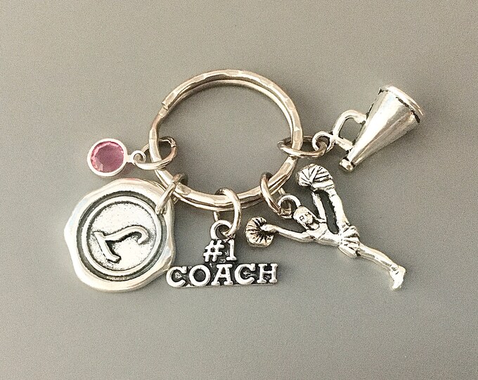 Cheer Coach Keychain, Cheerleading Key Fob, Cheerleader Coach Gift ...