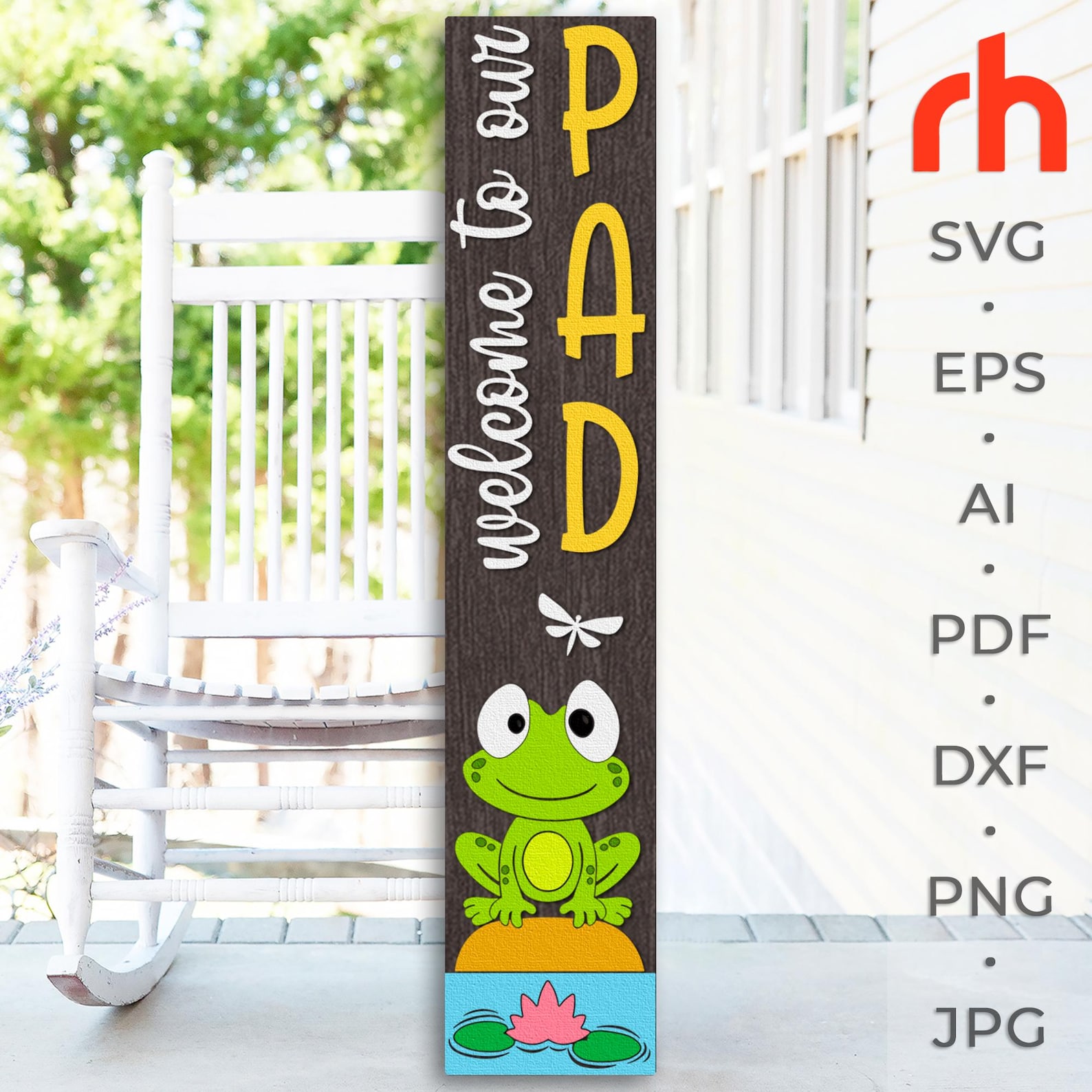 Welcome to Our Pad SVG, Layered Farm Porch Sign Cut File, Farmhouse ...
