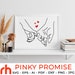 Pinky Promise SVG, Couple Hands Cut File, Forever Together DXF, Love ...