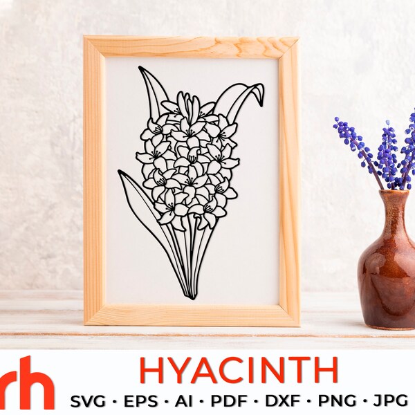 Hyacinth Svg - Etsy