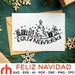 Feliz Navidad SVG, Spanish Christmas Cut File, Christmas Card DXF, Xmas ...