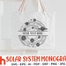 Solar System With Name SVG Space Logo Cut File Kids Monogram - Etsy