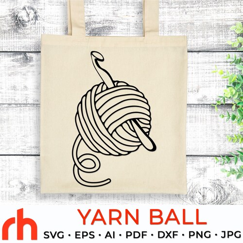 Yarn Ball SVG Crochet Hook DXF Love Crochet Cut File Ball - Etsy