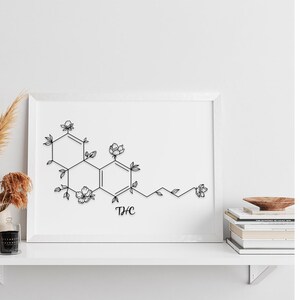 Floral Molecules SVG, Flower Chemical Cut Files, Molecular Structure ...