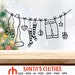 Santa's Clothes SVG, Christmas Clothesline Cut File, Xmas Card DXF ...