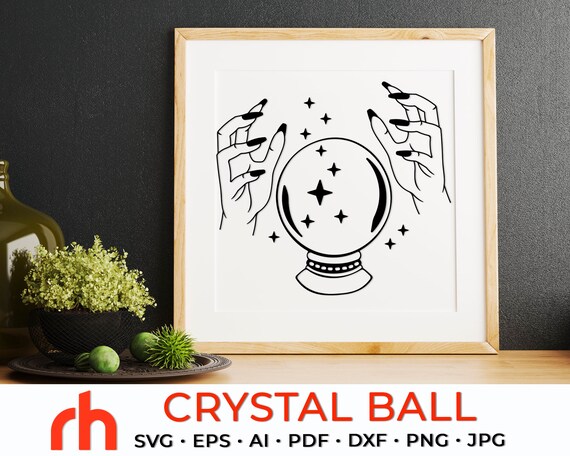 Crystal Ball SVG Witch's Hands Cut File - Etsy