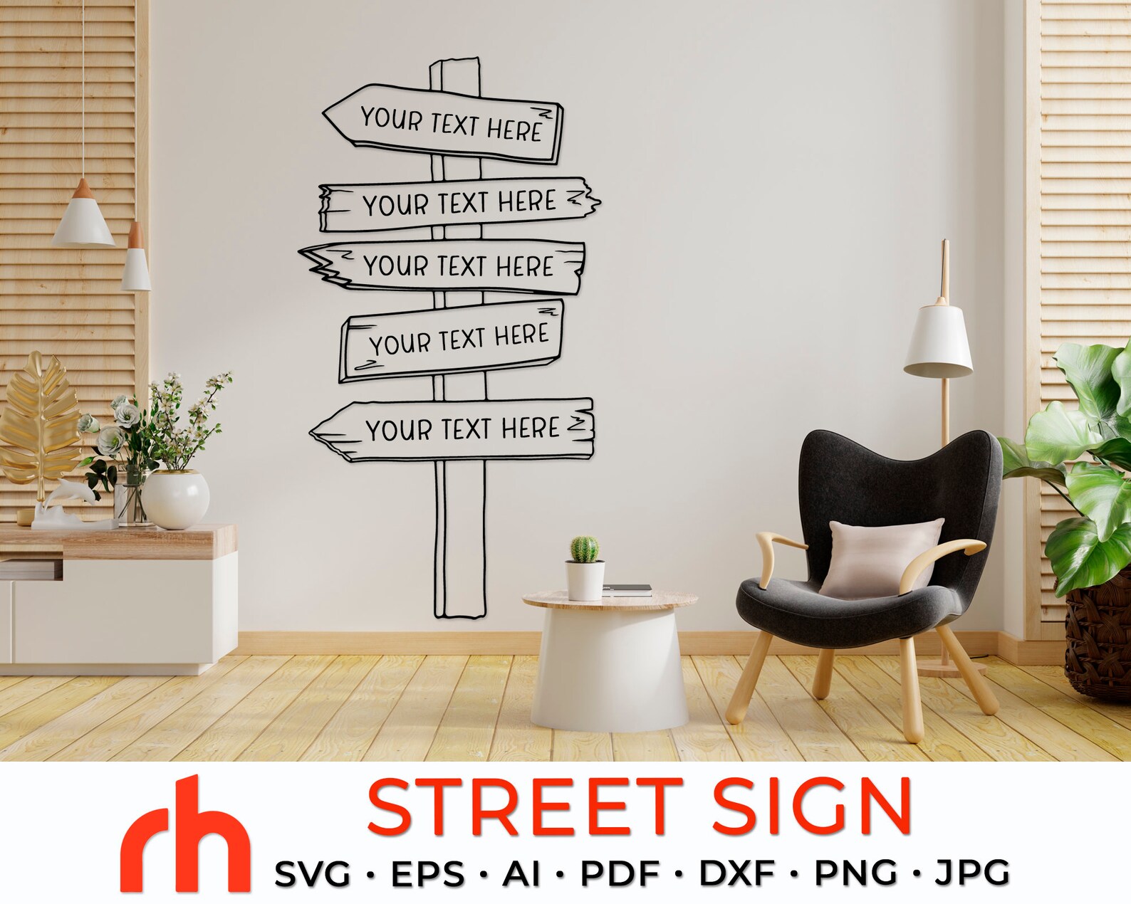 Wooden Sign SVG Direction Board Cut File Old Signboard DXF - Etsy