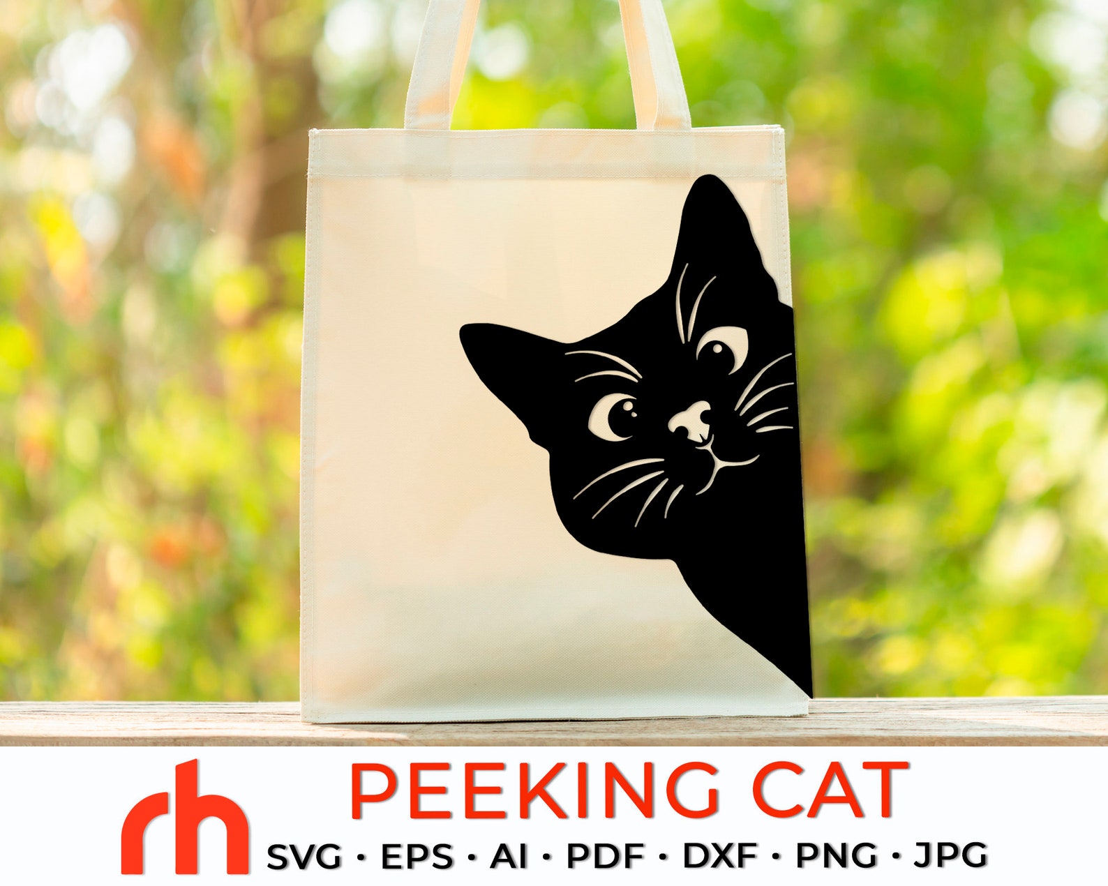 Peeking Cat SVG Kitten Face Cut File Cat Silhouette Kitten - Etsy