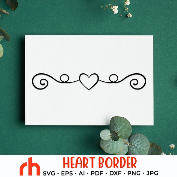 Vector Heart Border Design