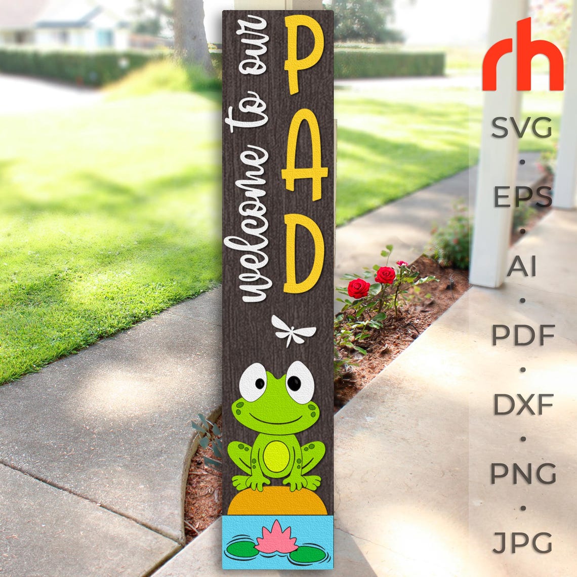 Welcome to Our Pad SVG, Layered Farm Porch Sign Cut File, Farmhouse ...