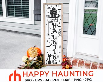Happy Haunting Sign - Etsy