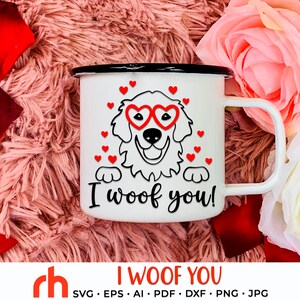 I Woof You SVG Valentines Shirt Cut File February Window - Etsy