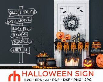 Horror Movie Direction Signs - Etsy