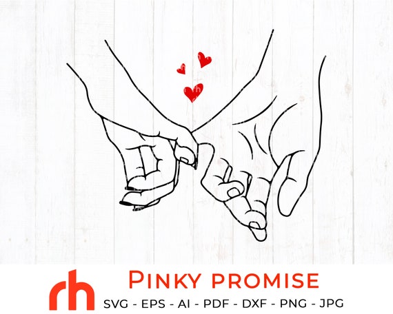 Pinky Promise Svg Couple Hand Svg Pinky Swear Svg Etsy