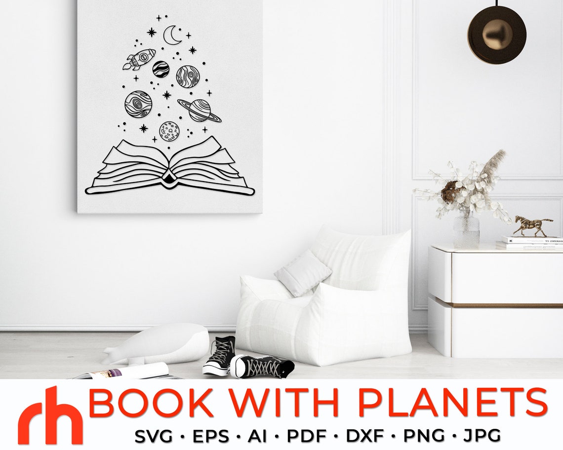 Space Theme SVG Bundle Solar System Cut File Planets on Axis - Etsy