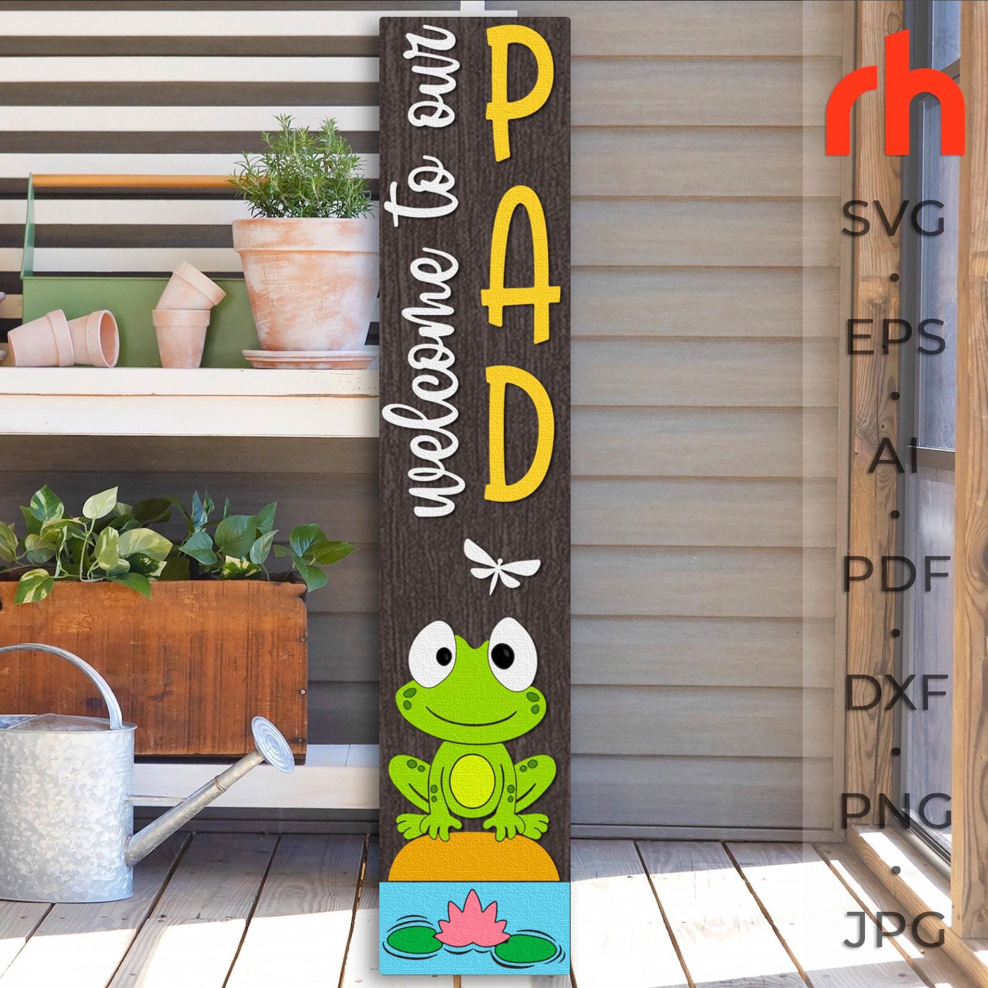 Welcome to Our Pad SVG, Layered Farm Porch Sign Cut File, Farmhouse ...