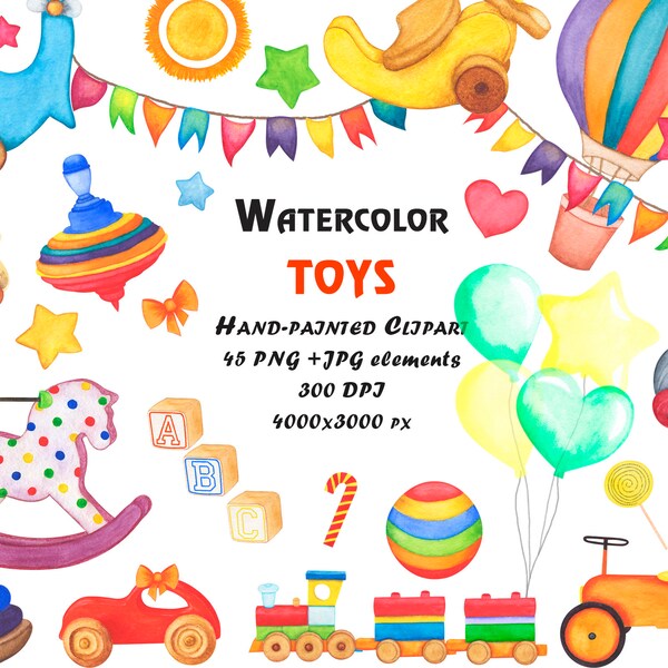 Baby Toys Clipart - Etsy