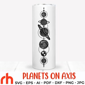 Parade of Planets SVG, Solar System DXF, Outer Space Cut File, Planets ...