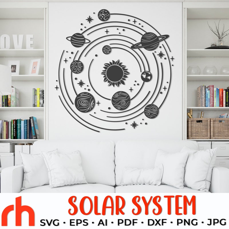 Solar System Svg - Etsy