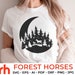 Forest Horses SVG Outdoor Scene Cut File - Etsy