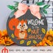 Welcome to the Nut House SVG, Fall Door Sign Cut File, Layered Round ...