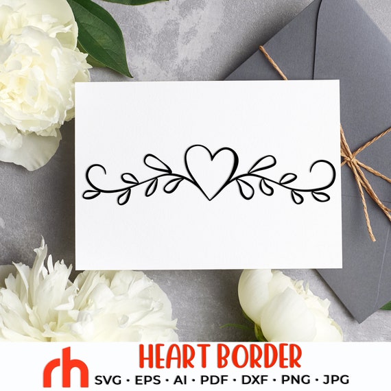 Vector Heart Border Design