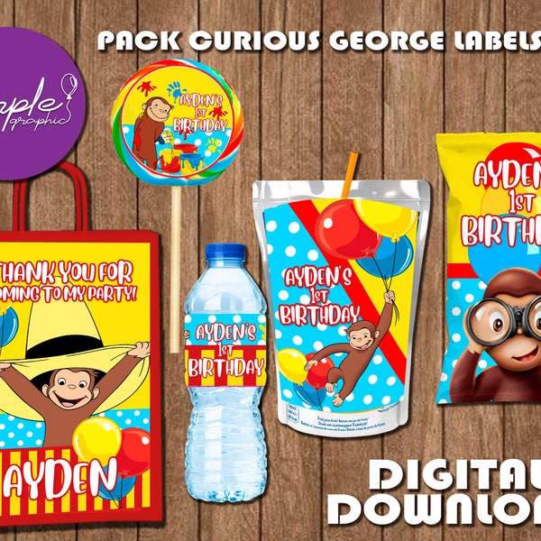 Curious George Birthday - Etsy
