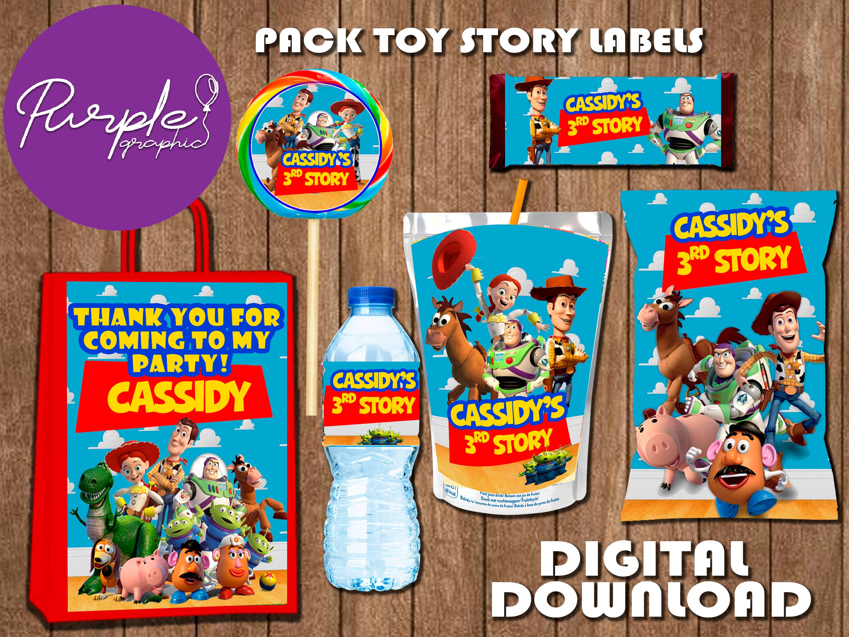 Labels Toy Story Party Pack - Chip Bag - Favor Bag - Juice - Water ...