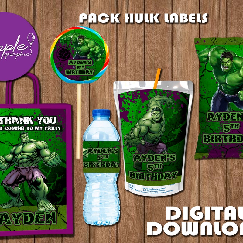 Hulk Party - Etsy
