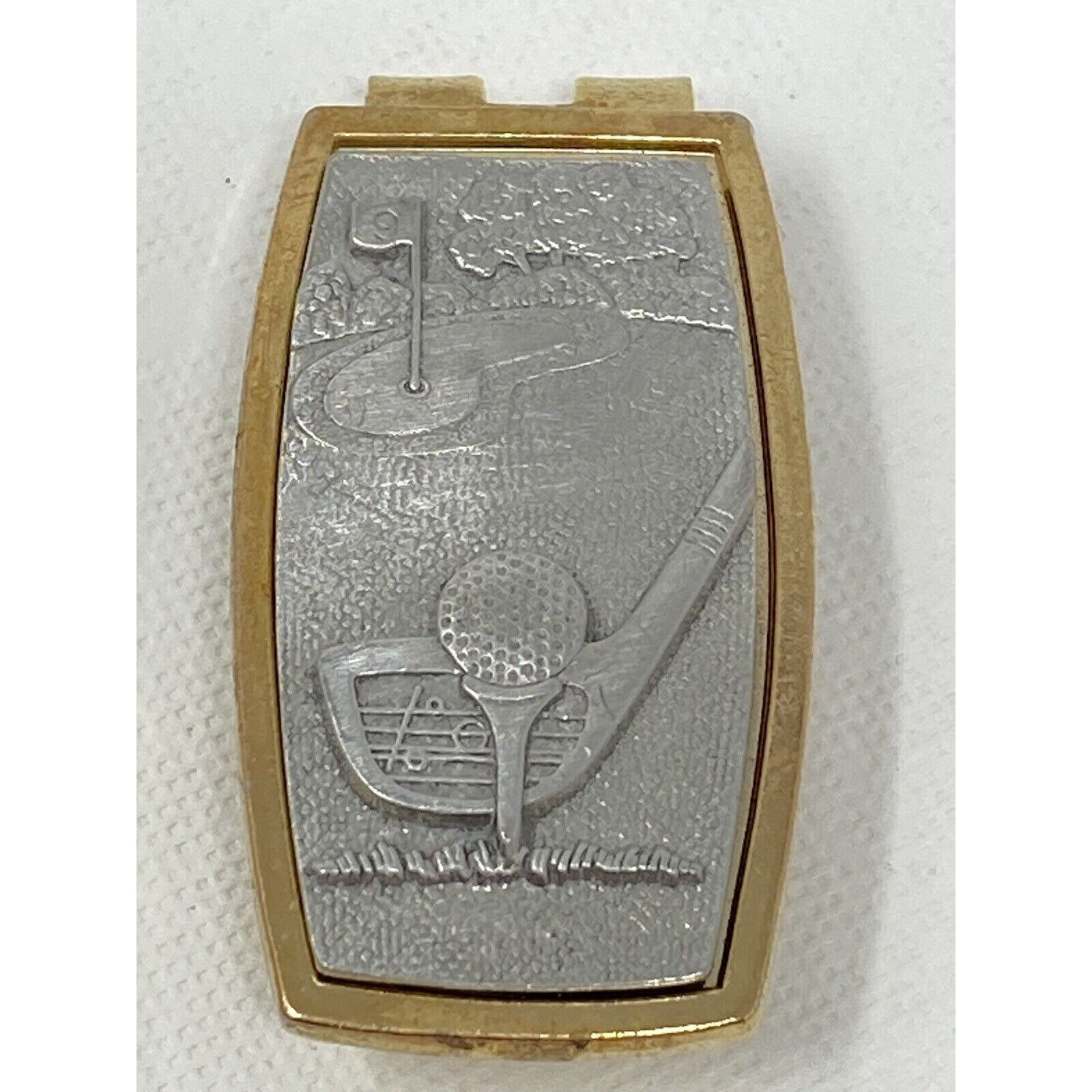 Vintage Golfing Golf Club Money Clip Gold & Silver Tone 9th Hole - Etsy