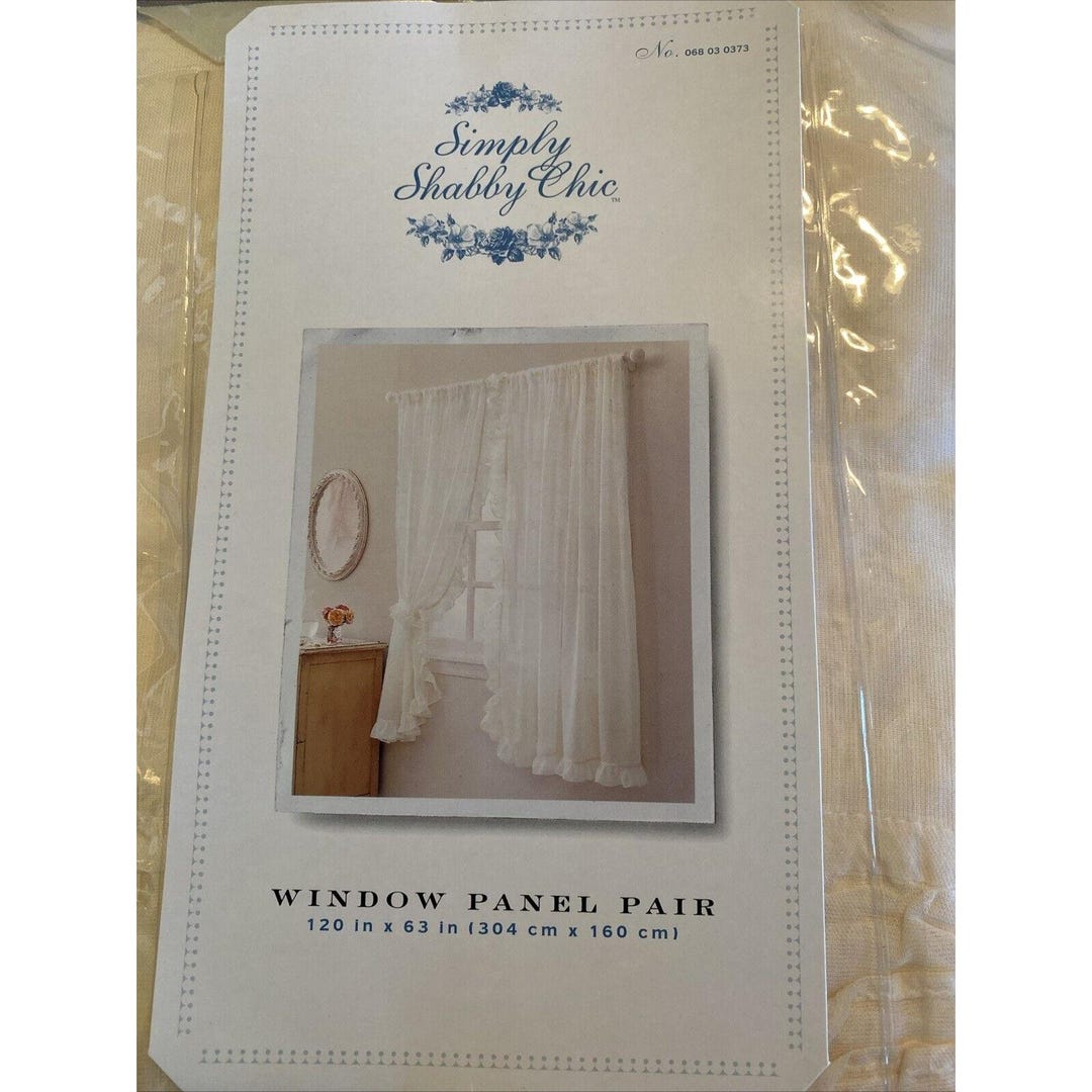 Rachel Ashwell Simply Shabby Chic Beige Ruffled Priscilla Window Panels ...