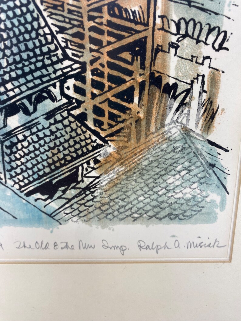 Ralph A Misiak Original Serigraph Print Signed 1969 Artist Proof the ...