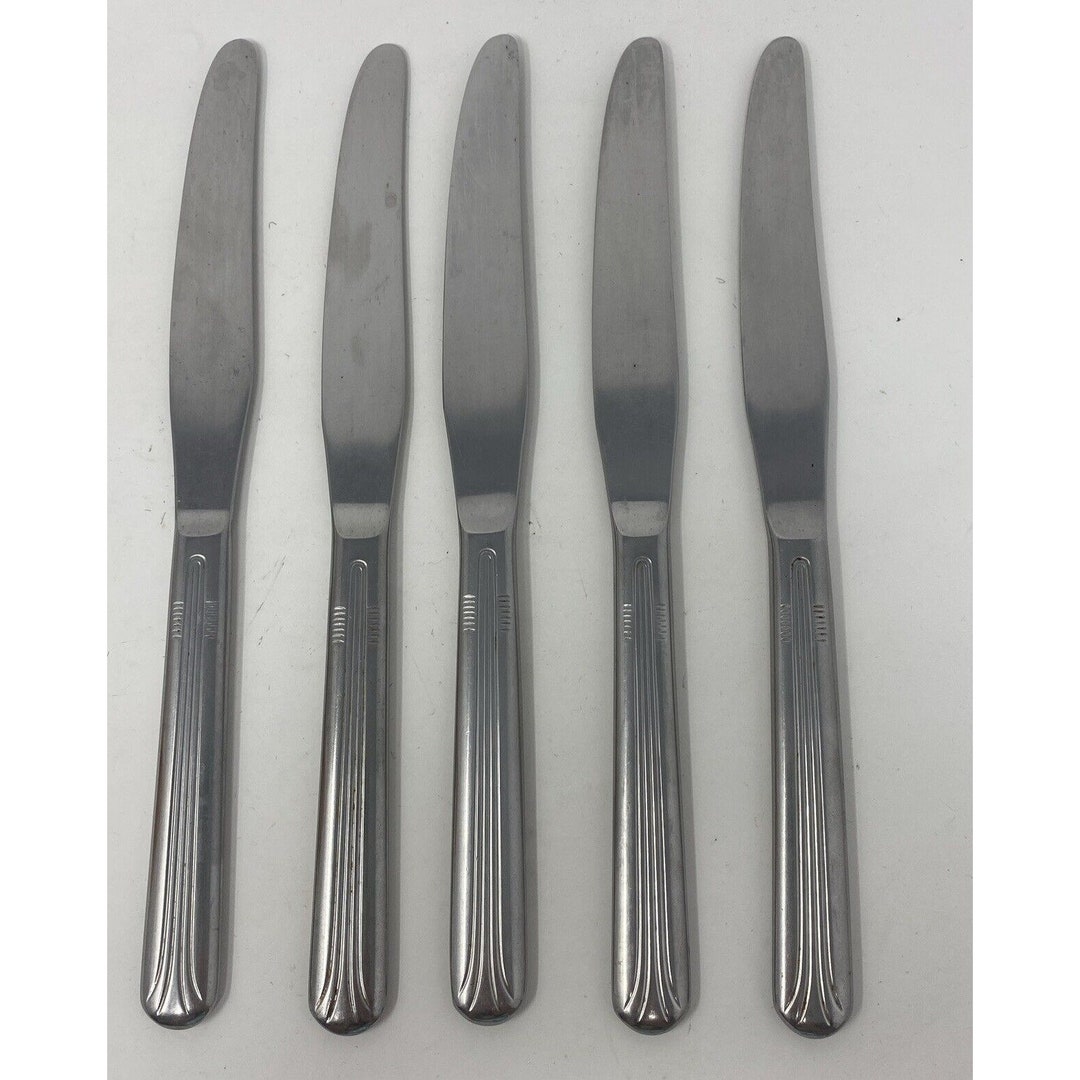 5 Silco International Empire Stainless USA Flatware Dinner Knives Set ...