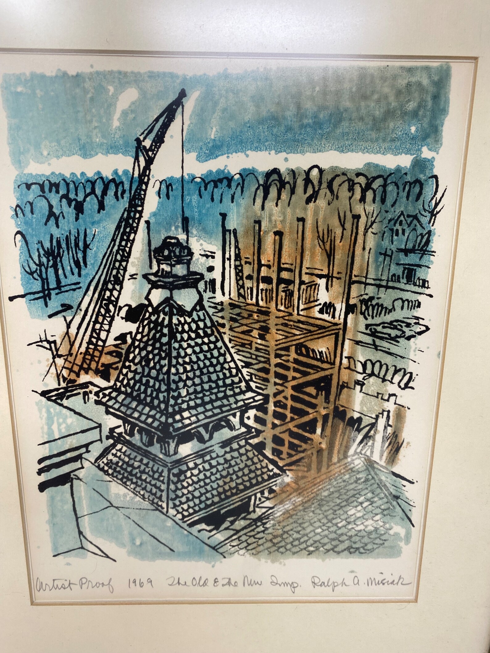 Ralph A Misiak Original Serigraph Print Signed 1969 Artist Proof the ...
