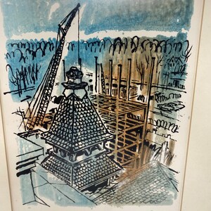 Ralph A Misiak Original Serigraph Print Signed 1969 Artist Proof the ...