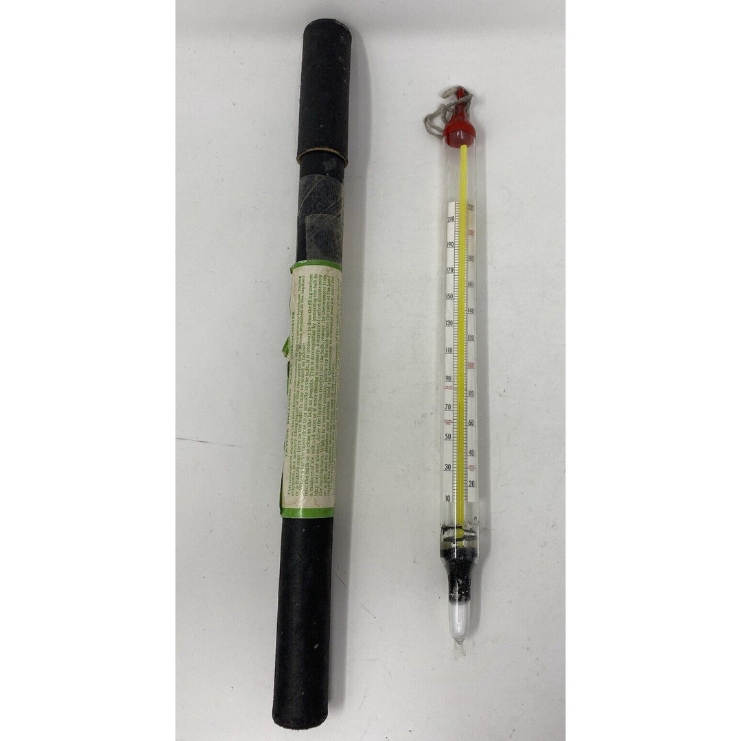 Vintage Taylor Enclosed Scale Floating Dairy Thermometer in Original ...