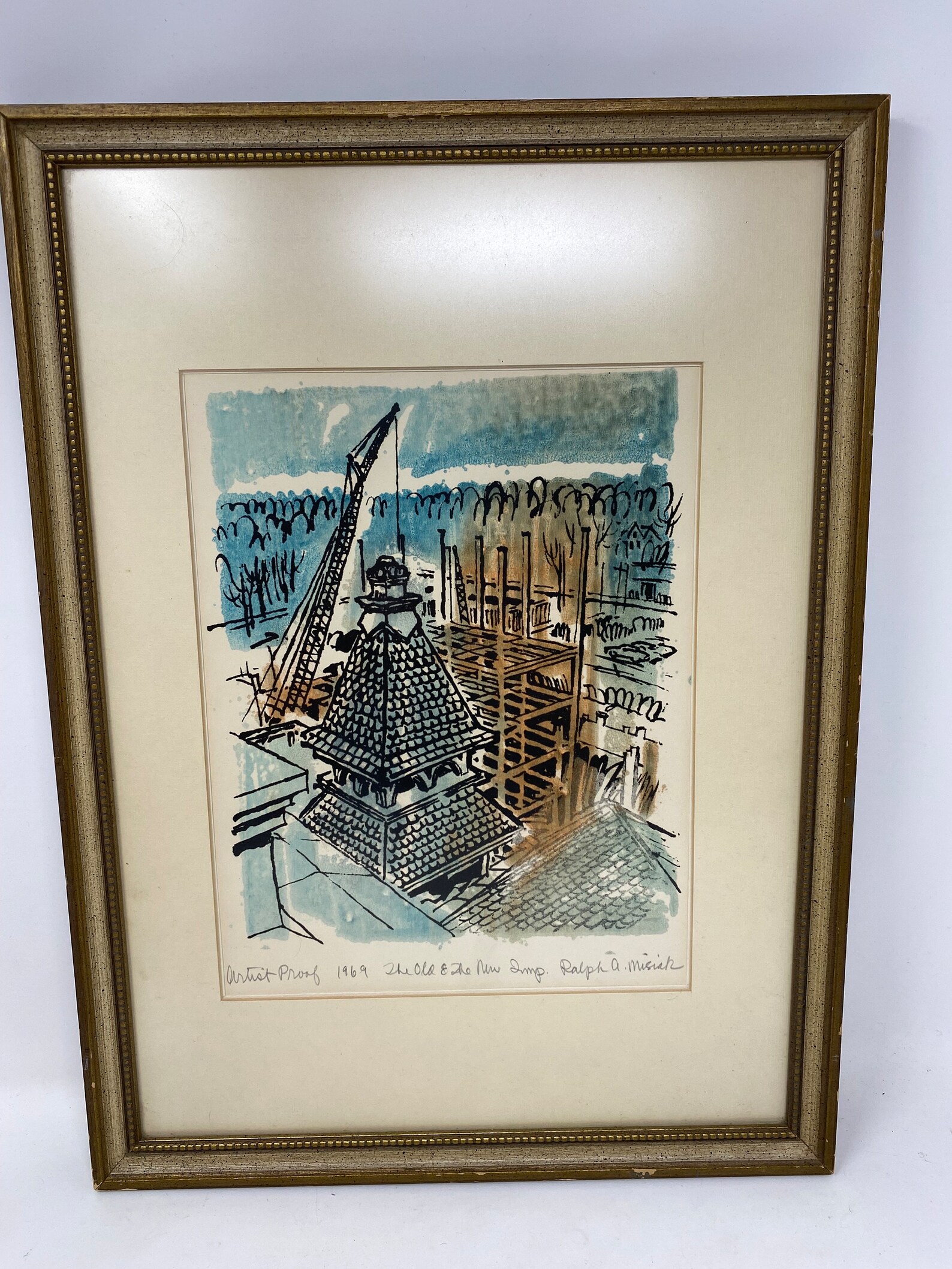 Ralph A Misiak Original Serigraph Print Signed 1969 Artist Proof the ...