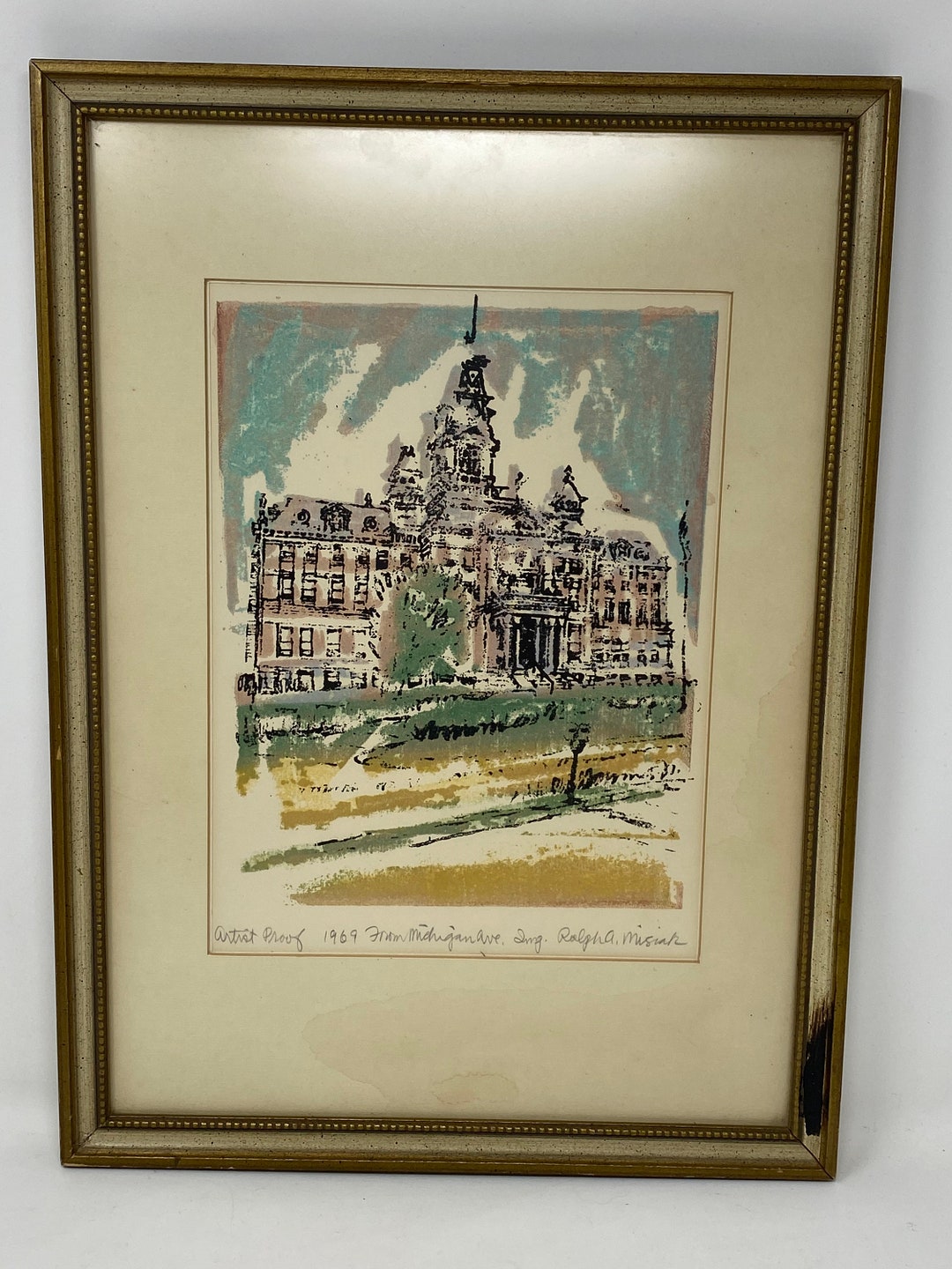 Ralph A Misiak Original Serigraph Print Signed 1969 Artist Proof ...