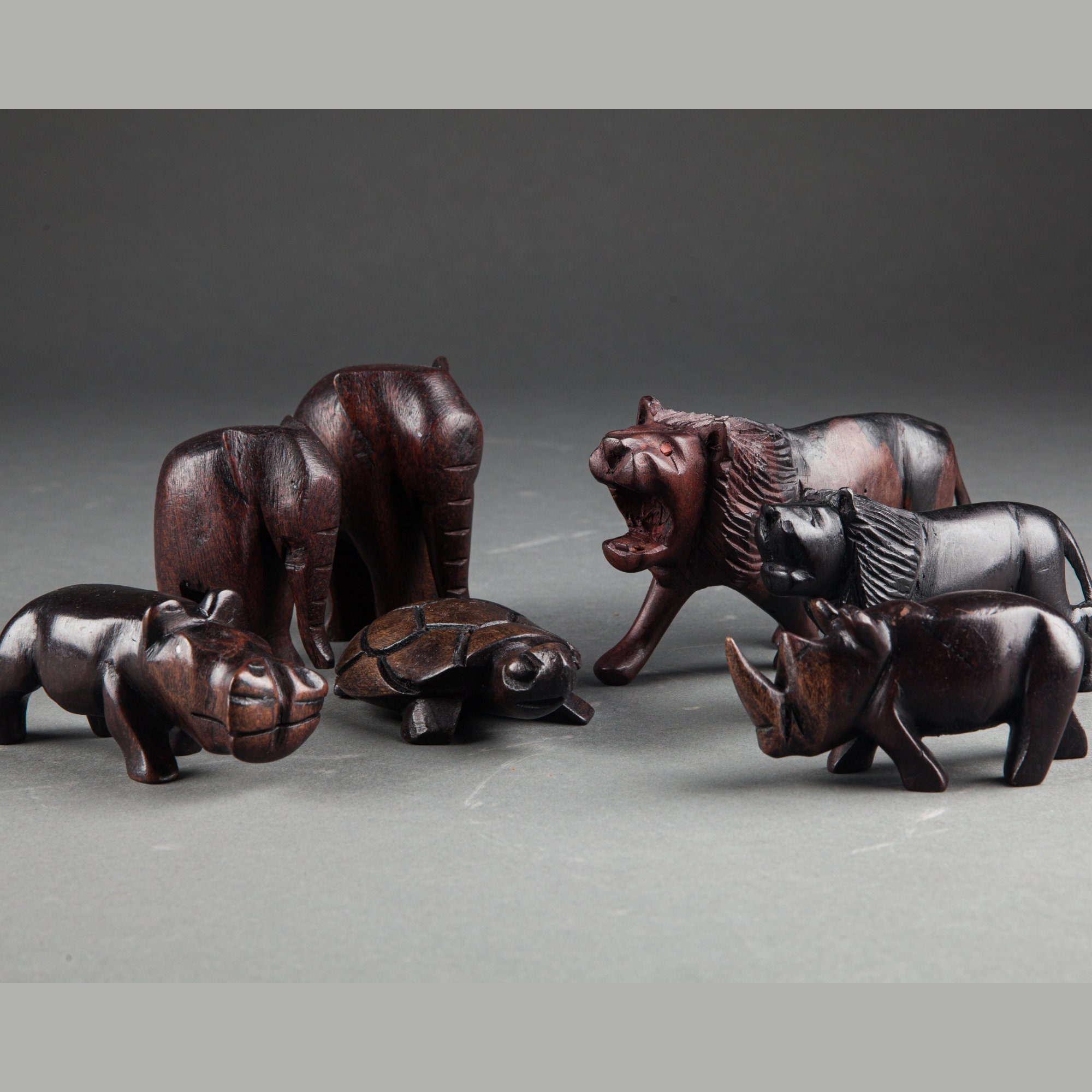 Small Hand Carved Lion / Wooden Lion Sculpture / Hand Carved Statue ...