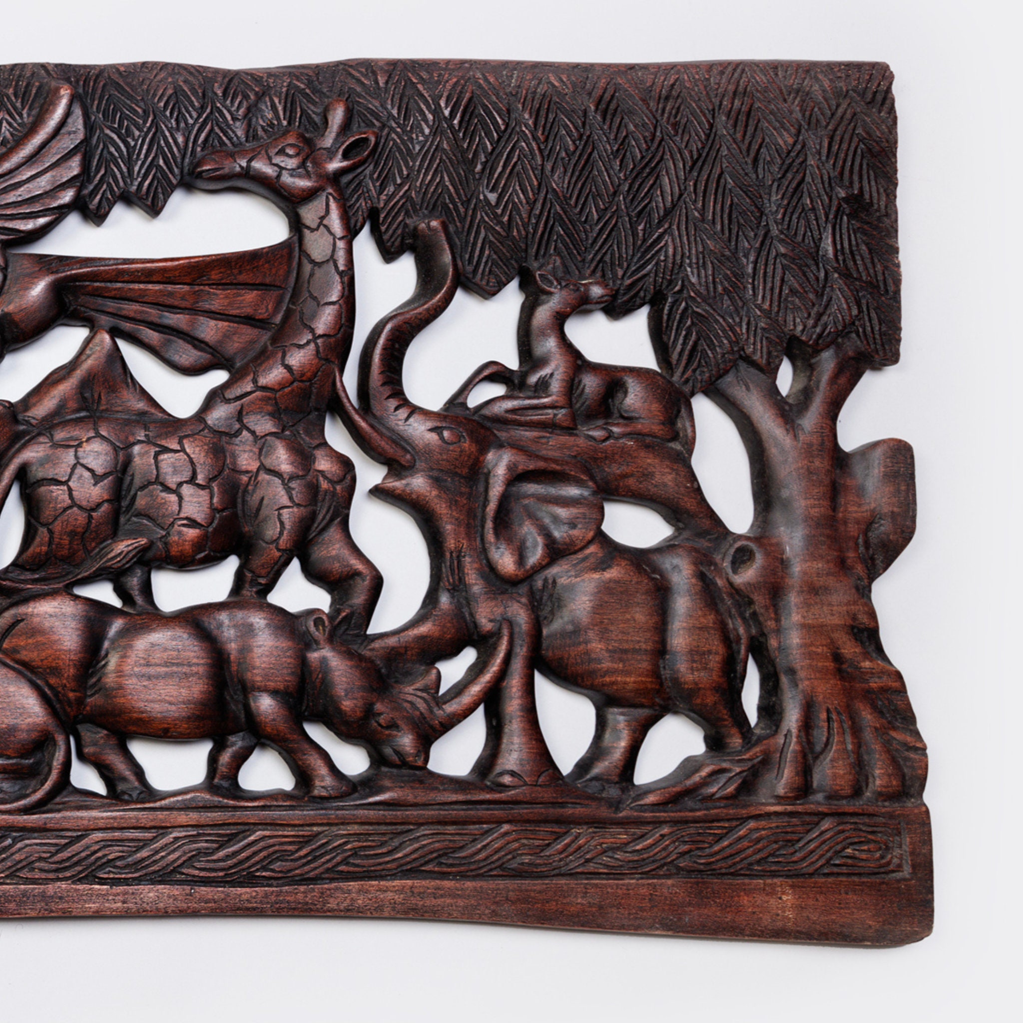 African Wall Panel / Hand Carved Wooden Wall Panel - Extra Large Wall ...