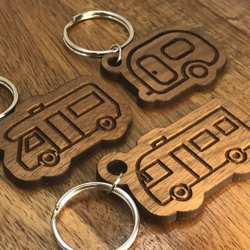 RV Camper Keychain Motorhome Camper Charm Camping Keychain - Etsy