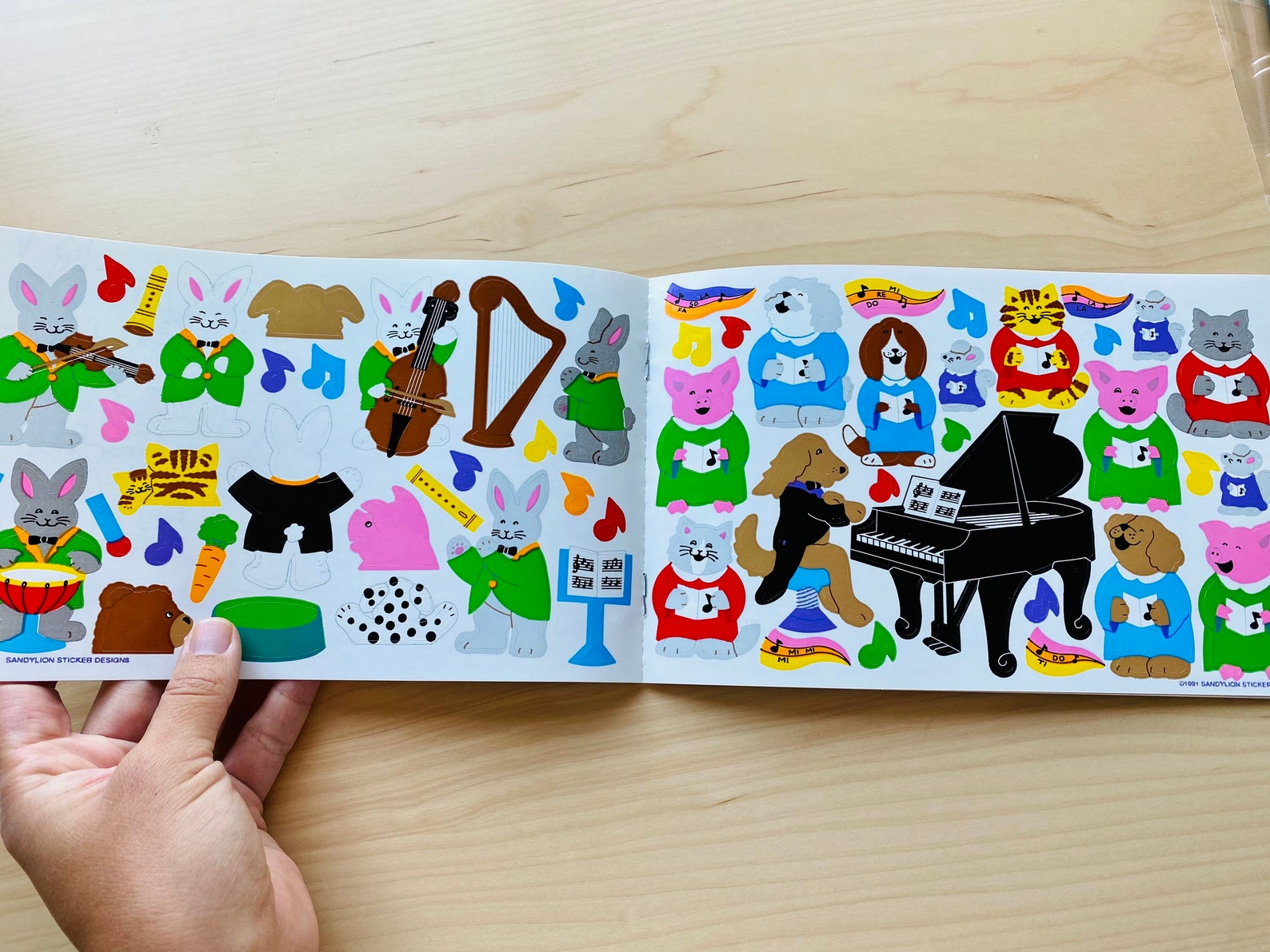 Sandylion Musical Animals Sticker a Activity and Coloring Book - Etsy UK