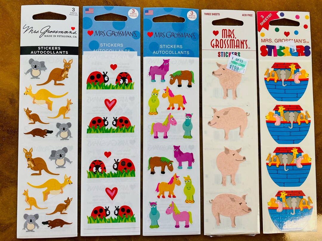 Mrs. Grossmans Sticker Sheet YOU CHOOSE - Etsy