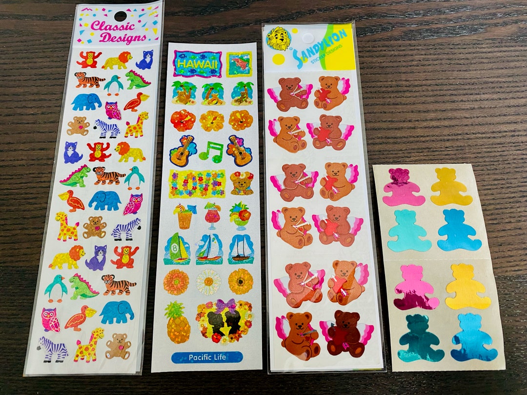 Sandylion Teddy Stickers YOU CHOOSE Rare - Etsy