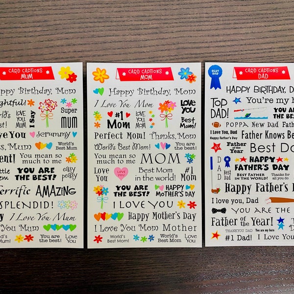 Caption Stickers - Etsy