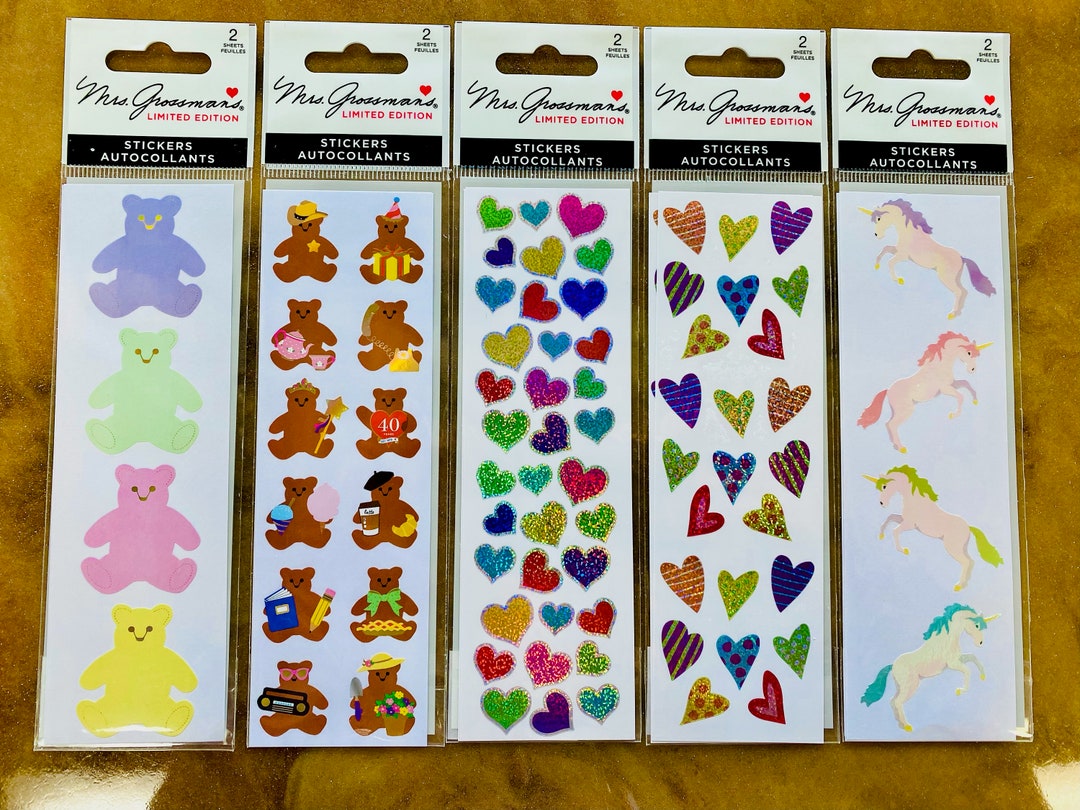 Mrs. Grossmans Sticker Sheets YOU CHOOSE - Etsy